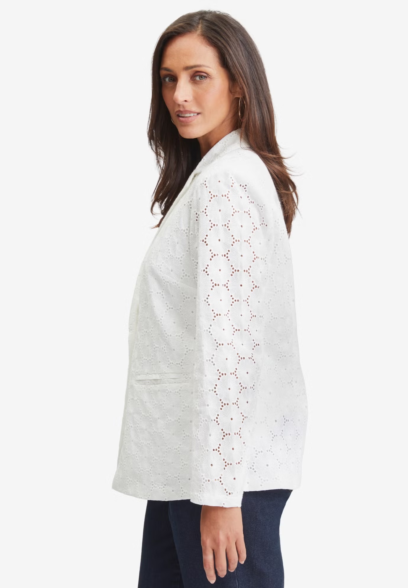 Eyelet Blazer - Avenue