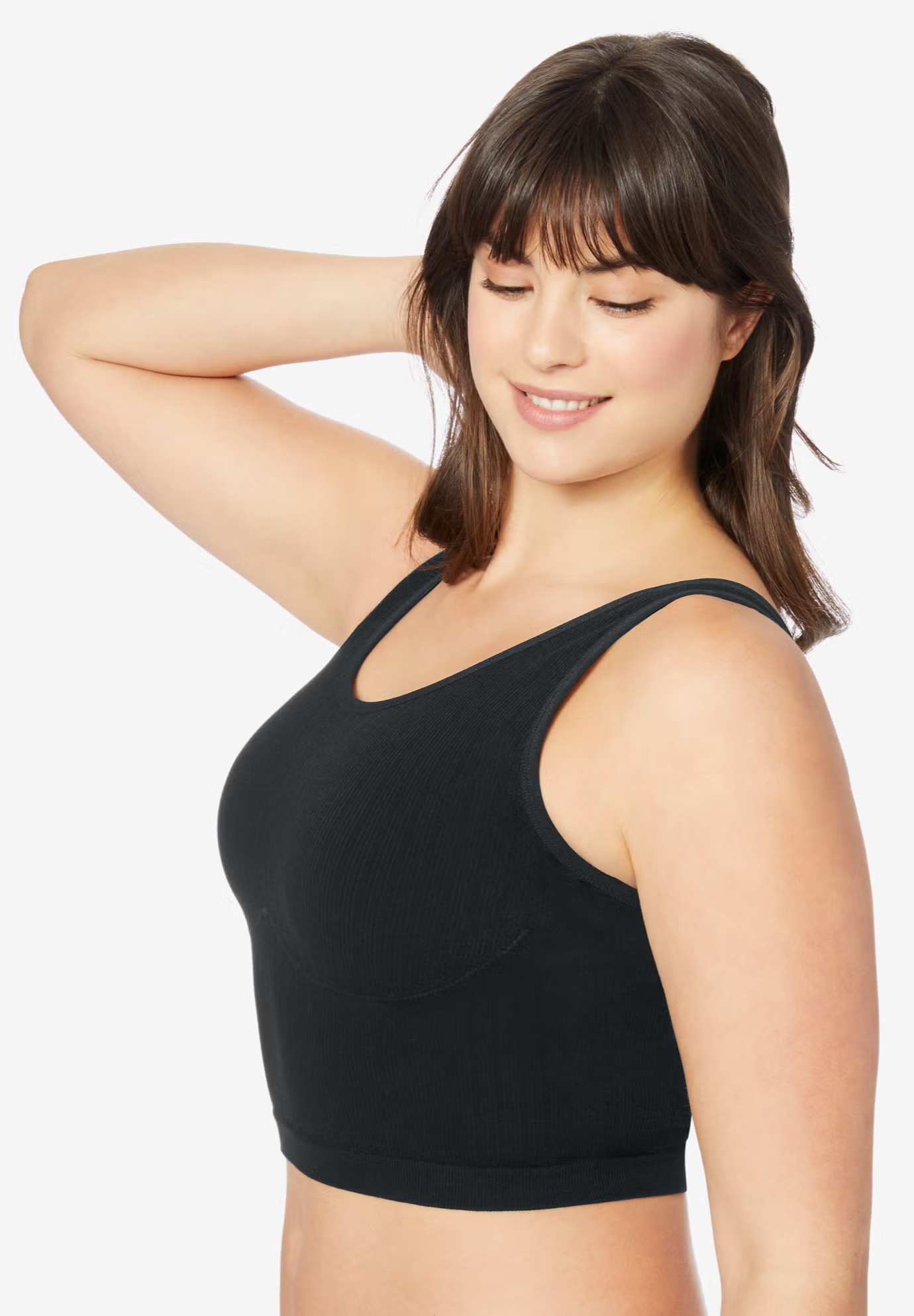 Longline Ribbed Leisure Bra - Avenue