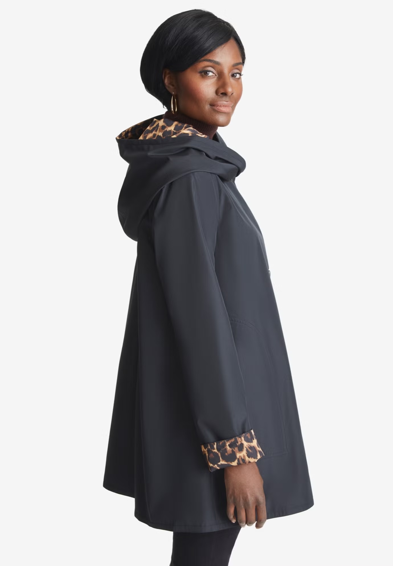 Reversible A-Line Raincoat - Avenue